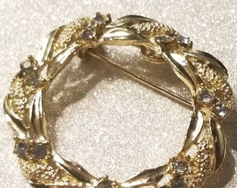 Blue rhinestone pin | Etsy