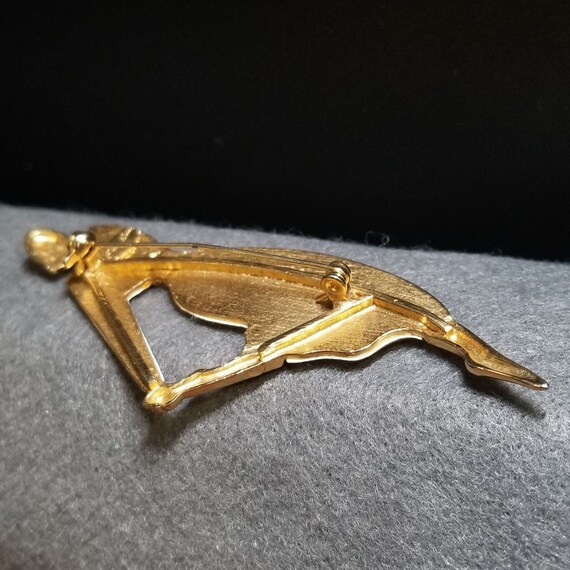 Vintage Beautiful Dancing Lady Brooch Signed Park Lan… - Gem