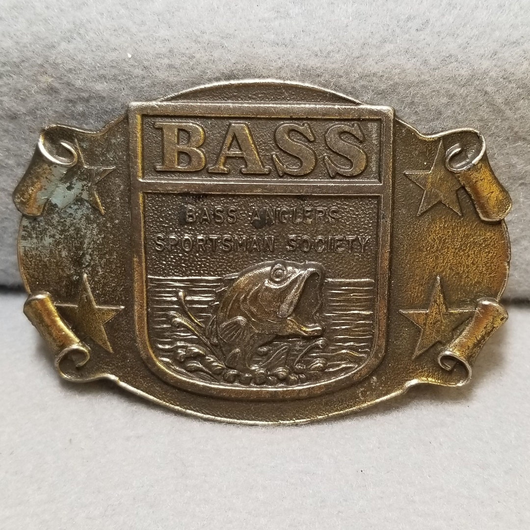 Vintage Bass Belt Buckle 6199 - Etsy