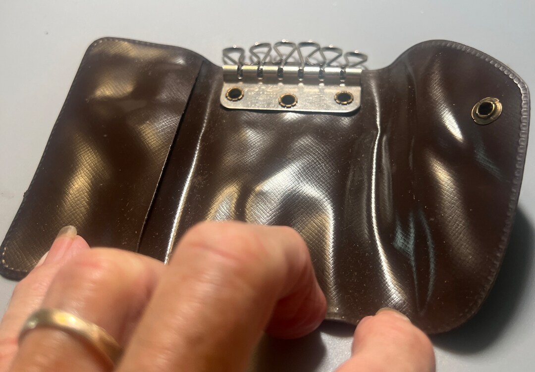 Vintage Brown Vinyl Multi Key Holder a735gr - Etsy