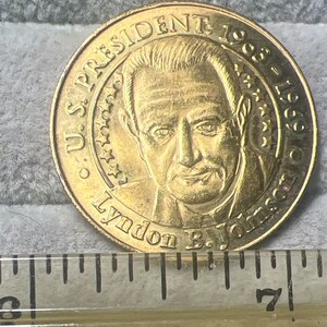 Vintage Sunoco Presidential Coin Series LBJ 7574gr - Etsy