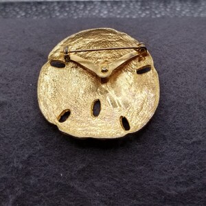 Large Vintage Gold Tone Sand Dollar Pin/brooch 3808 - Etsy