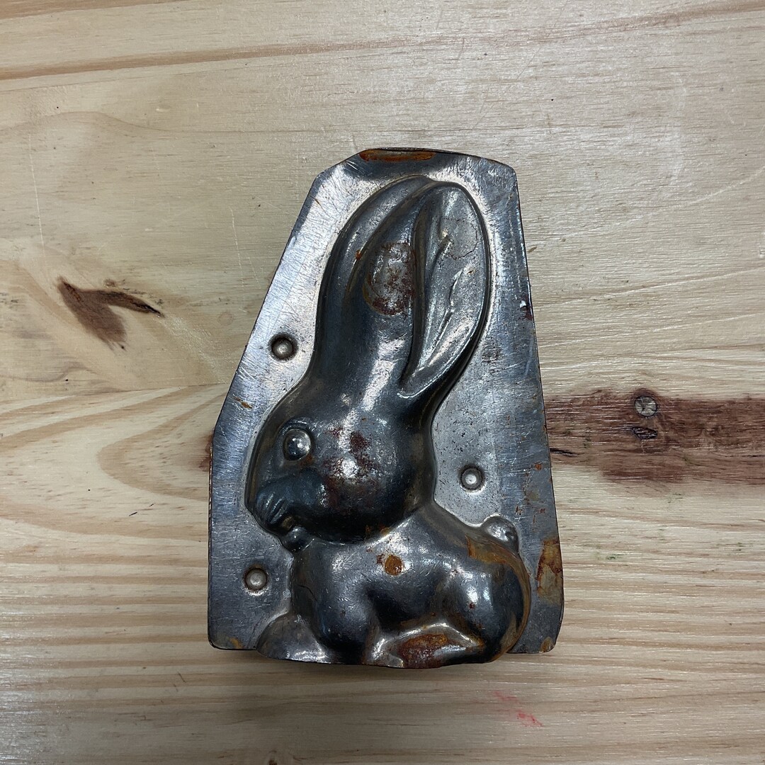 Vintage Bunny Two Sided Chocolate Mold - Etsy