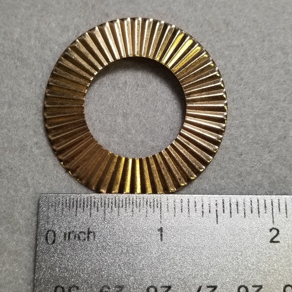 Vintage Coppertone Circle Ripple Pin/Brooch (4009) - Gem