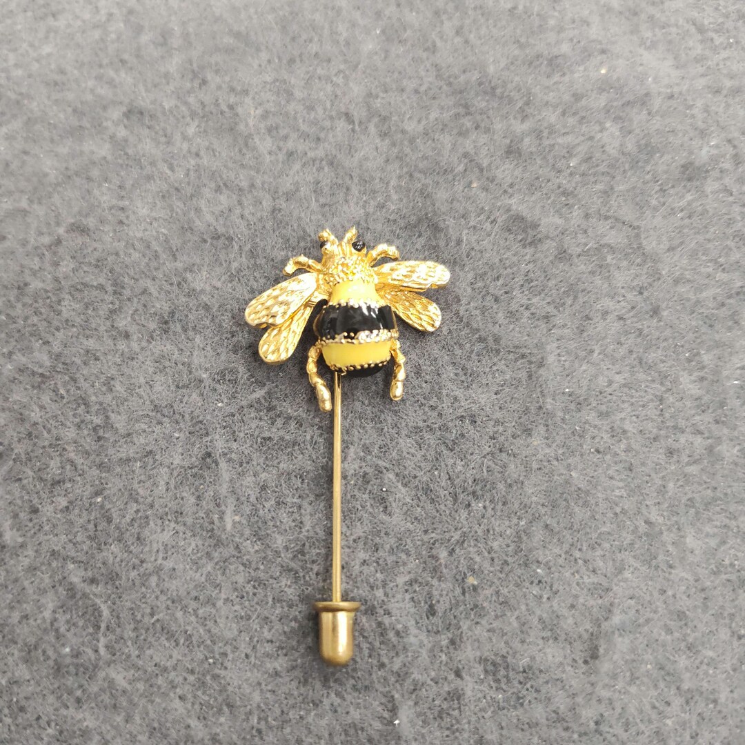 Vintage Bee Gold Tone Stick Pin .75 Inch X .75 Inch A5811 - Etsy
