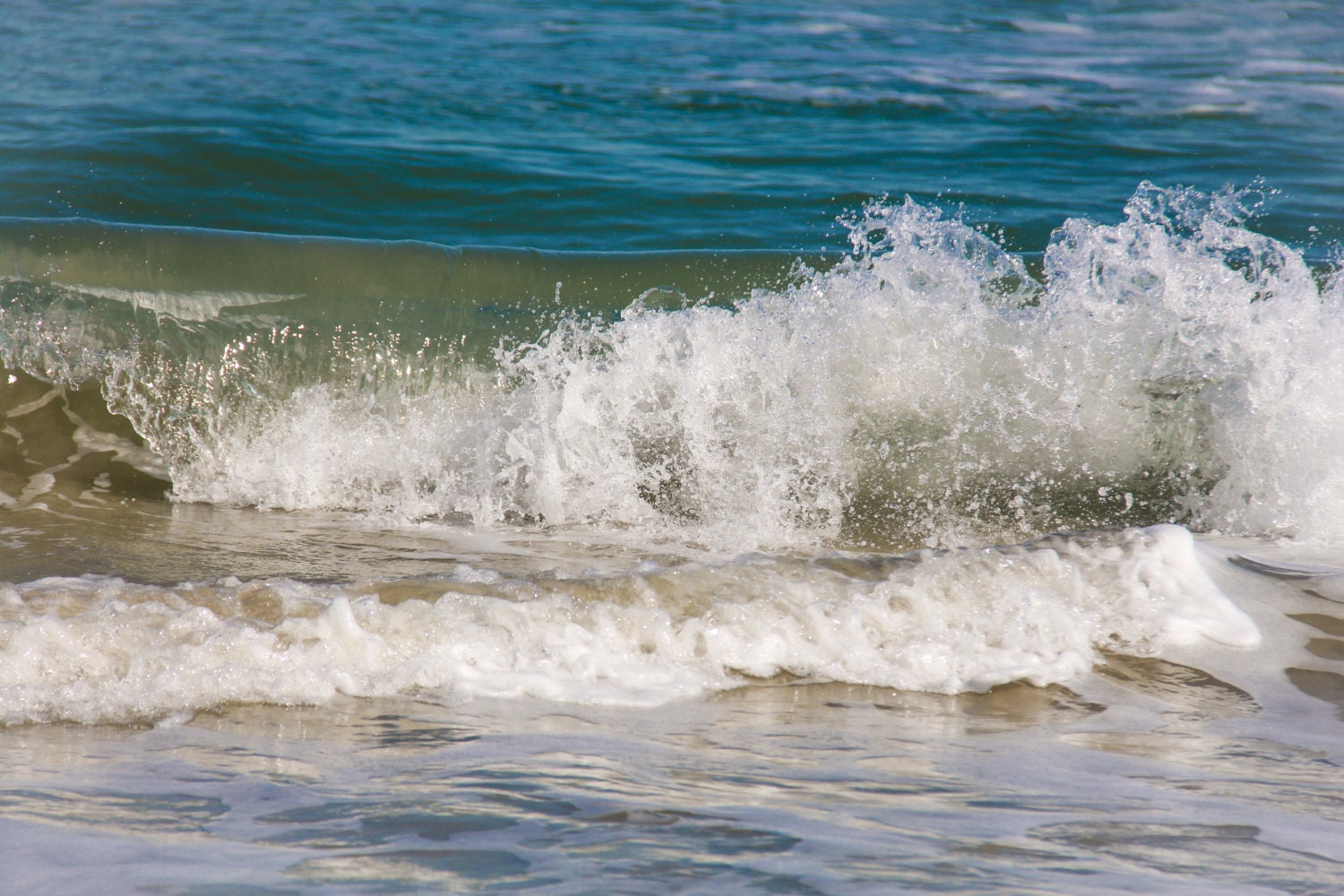 Close-up of Crashing Waves on Cocoa Beach, Florida, Print, Travel ...