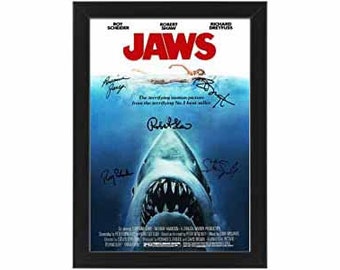 Signed Jaws Movie Poster - Etsy