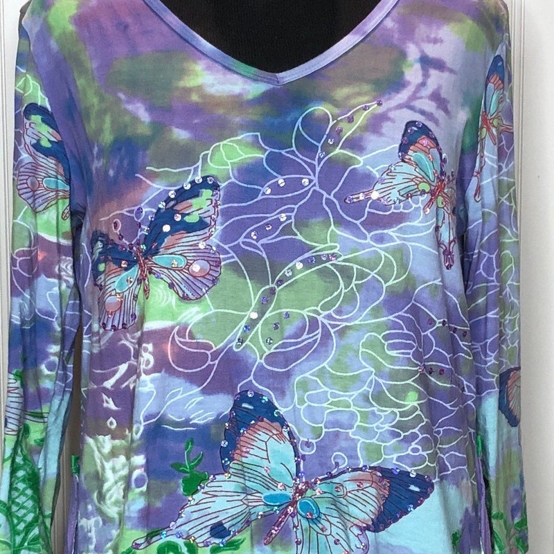 Sequin Butterfly Top - Etsy