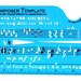 Song Writer's Composing Template for Music Notes & Symbols With Staff ...