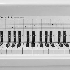 Practice Keyboard & Note Chart for Behind the Piano Keys - Etsy