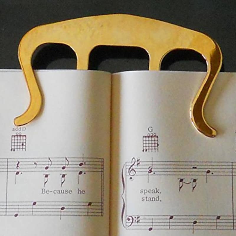 Gold Music Sheet Holder - Etsy