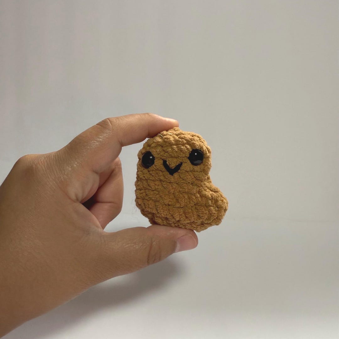 Crochet Chicken Nugget Plush | Mini 2.5” Squishy Toy - Etsy