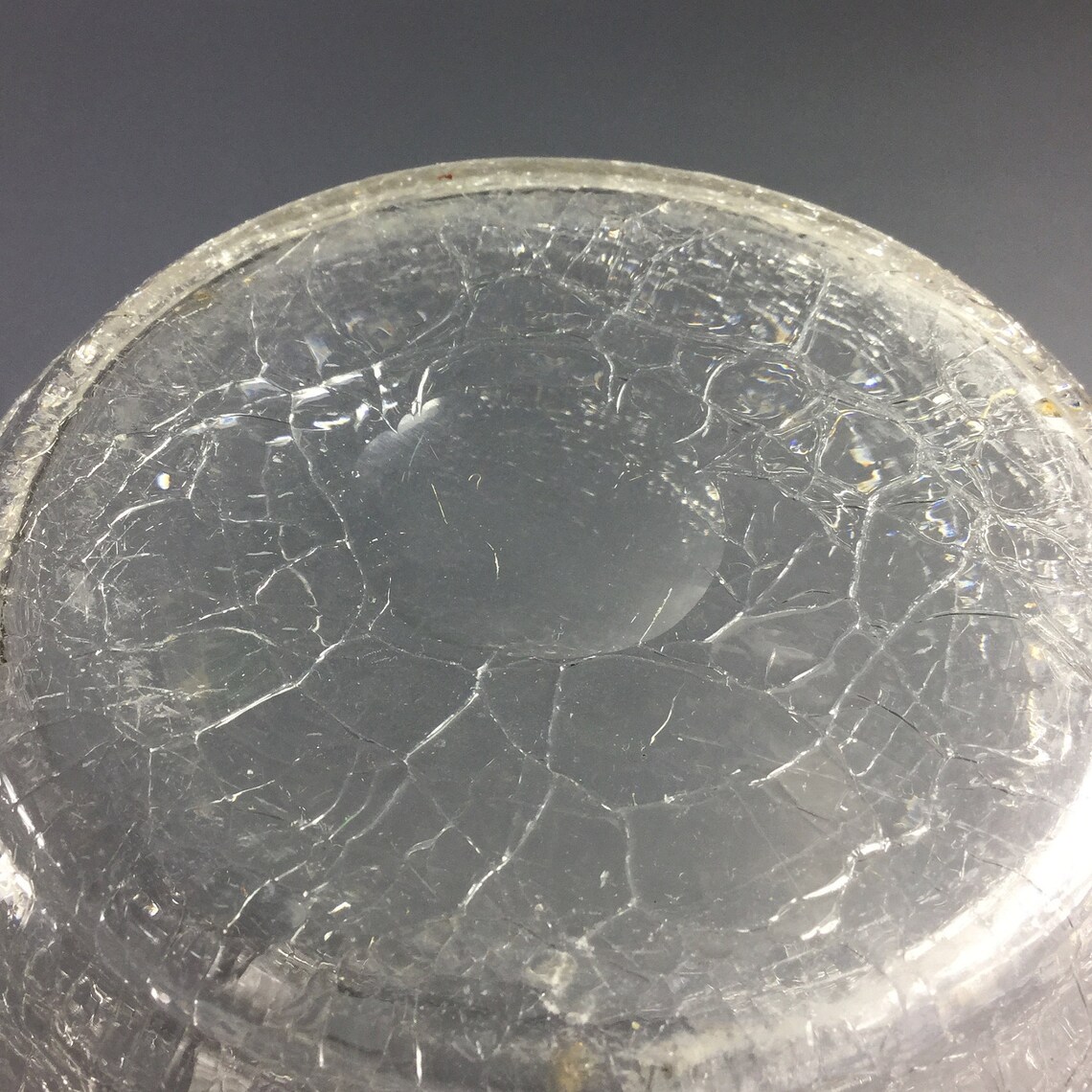 Vintage Fry Crackle Glass Pitcher With Lid - Etsy