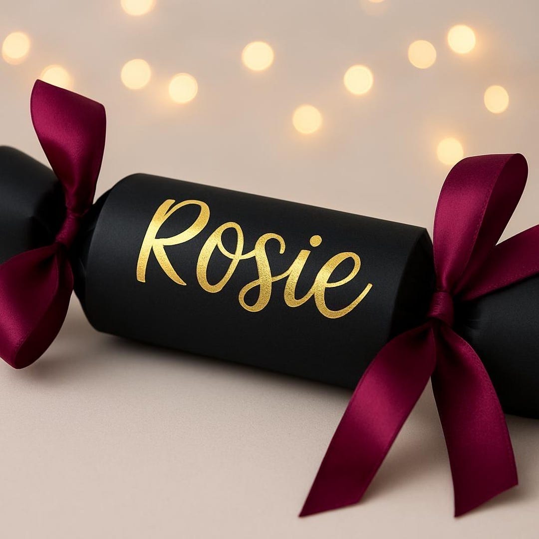 Personalized Christmas Cracker, Custom Holiday Decor, Handmade Xmas ...