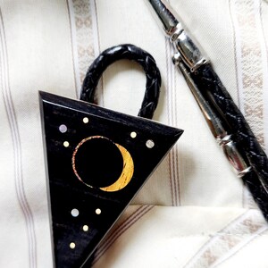 Bolo Tie Solar Eclipse Triangle - Etsy