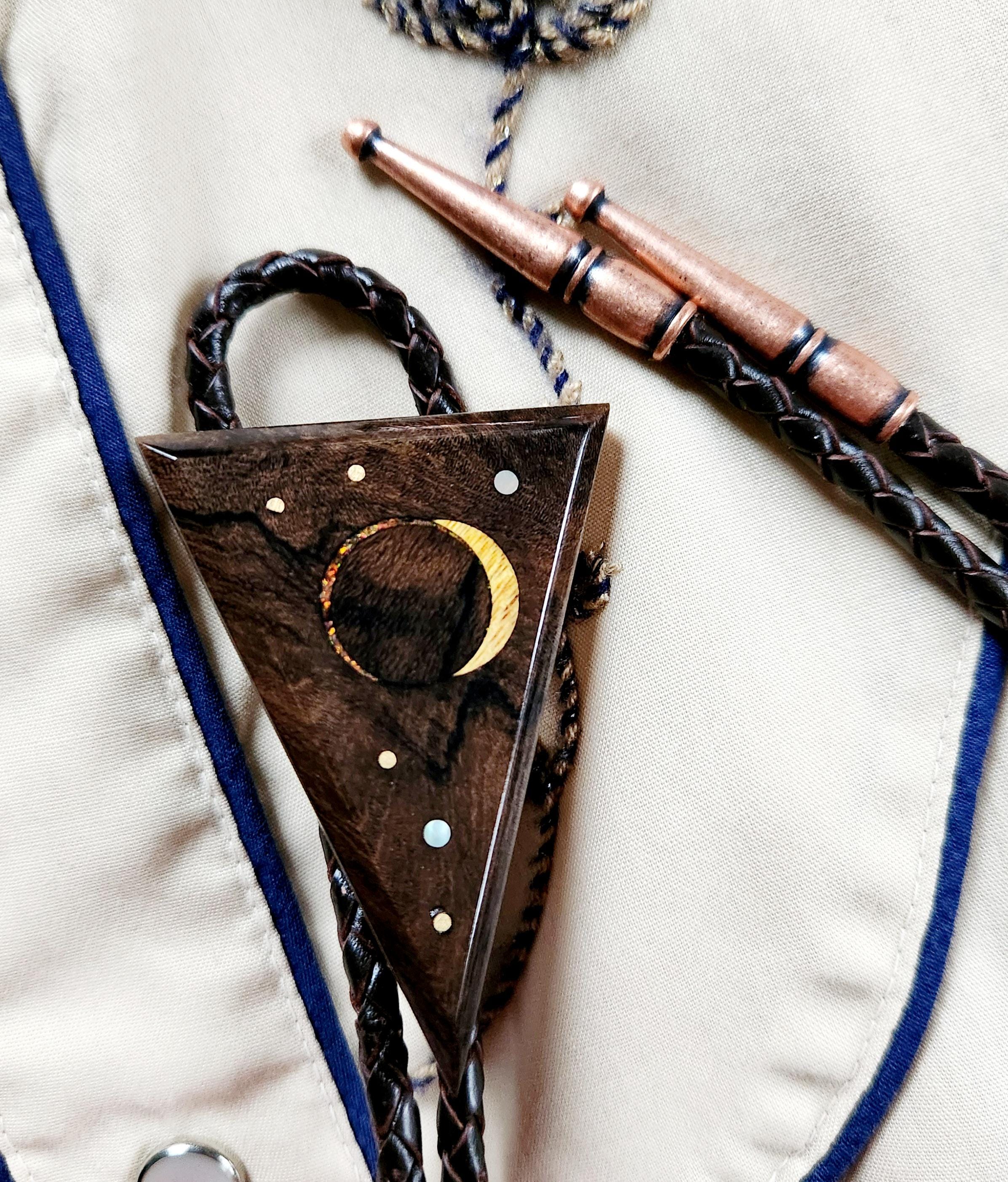 Bolo Tie Solar Eclipse Triangle - Etsy