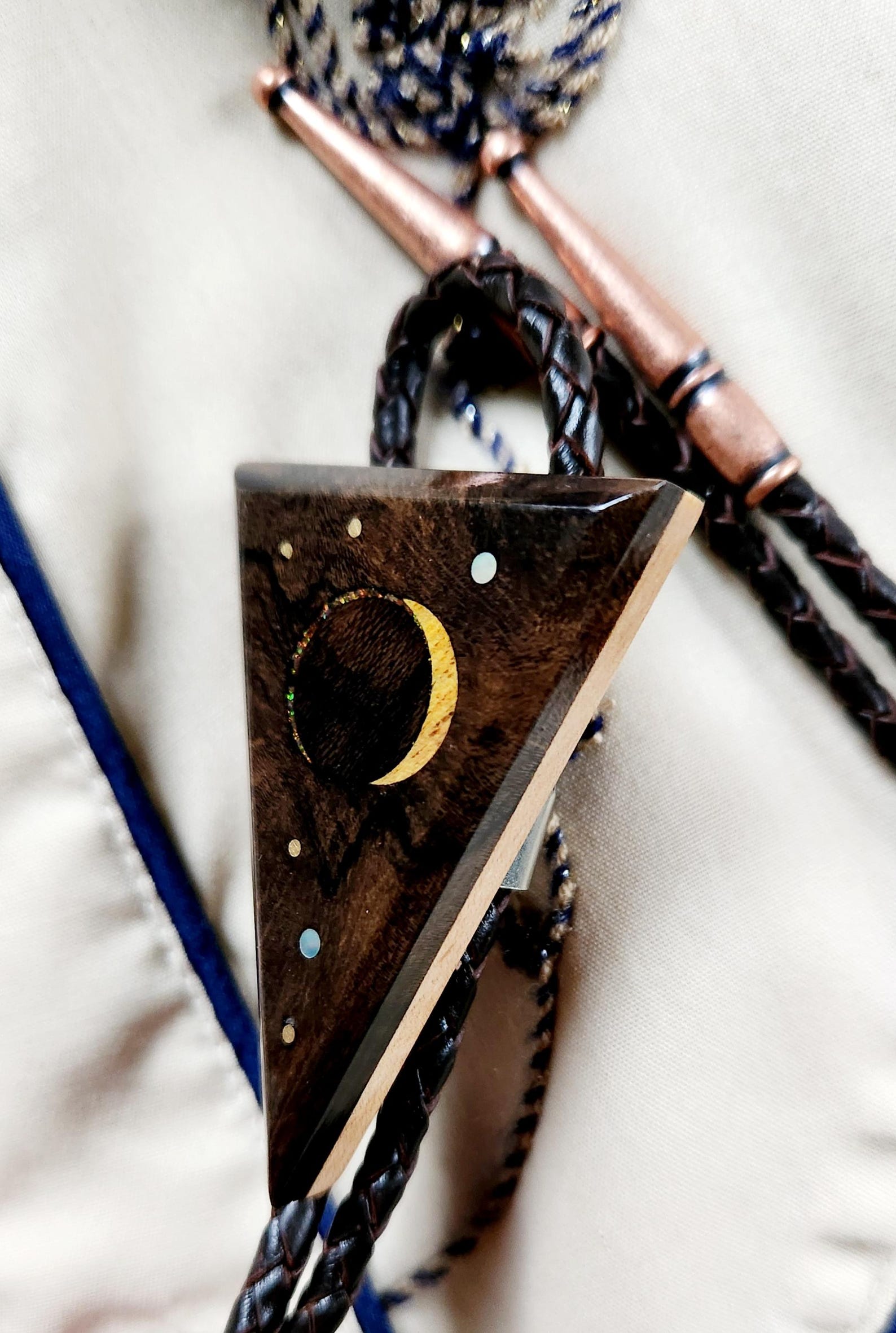 Bolo Tie Solar Eclipse Triangle - Etsy