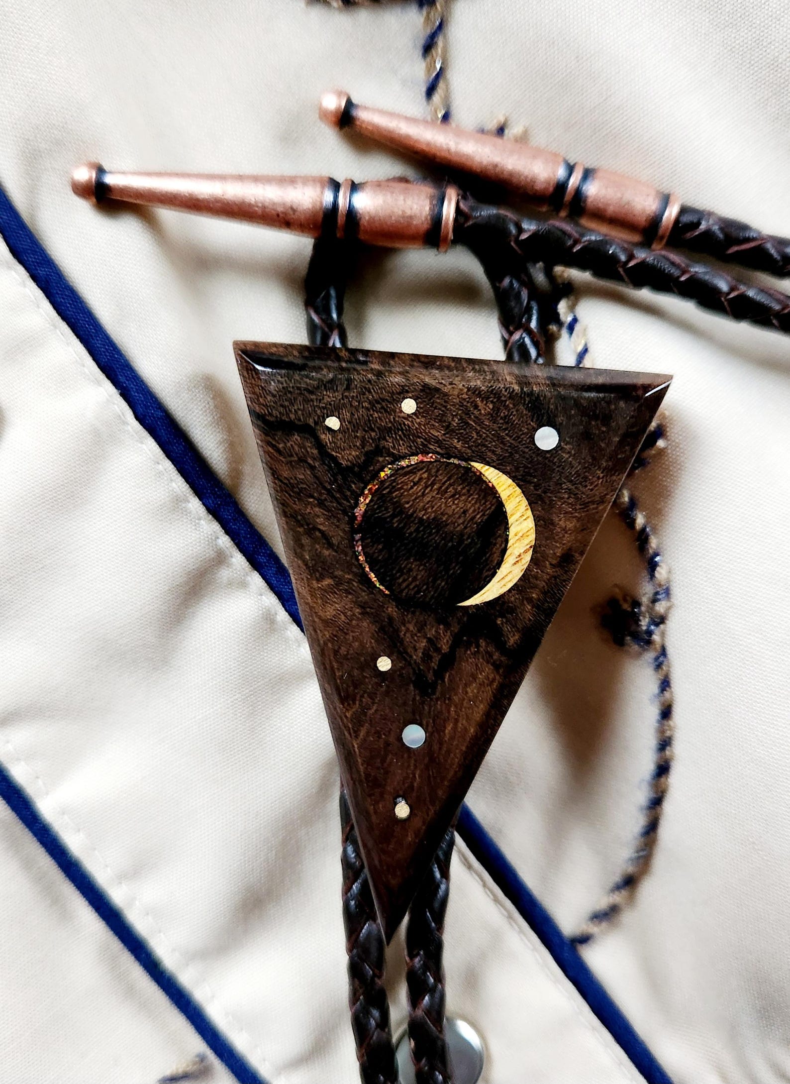 Bolo Tie Solar Eclipse Triangle - Etsy