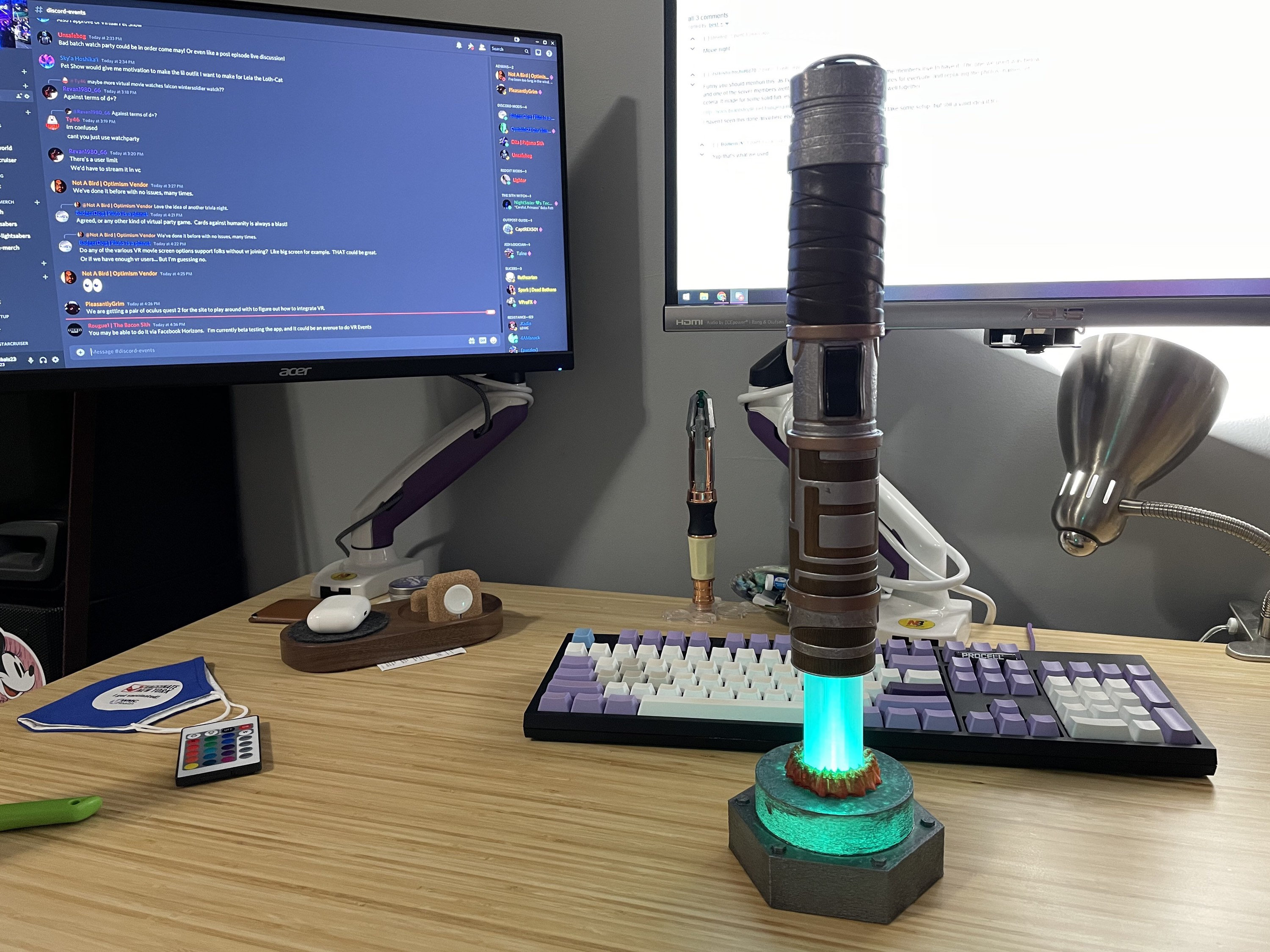 Desktop Lightsaber Blade Display for Star Wars Custom - Etsy