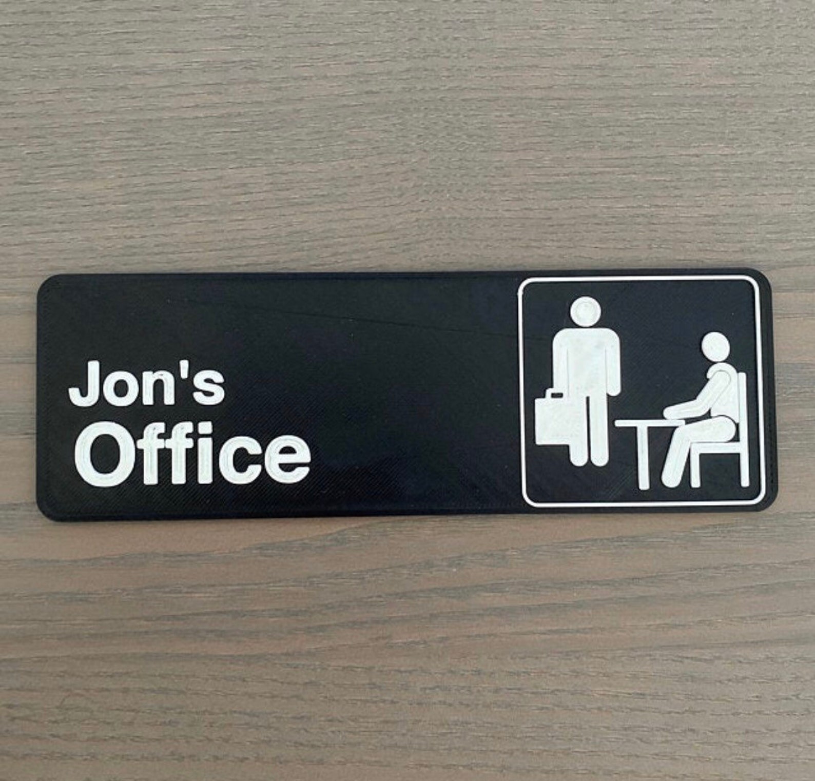 Customizable 3D Printed the Office Sign - Etsy