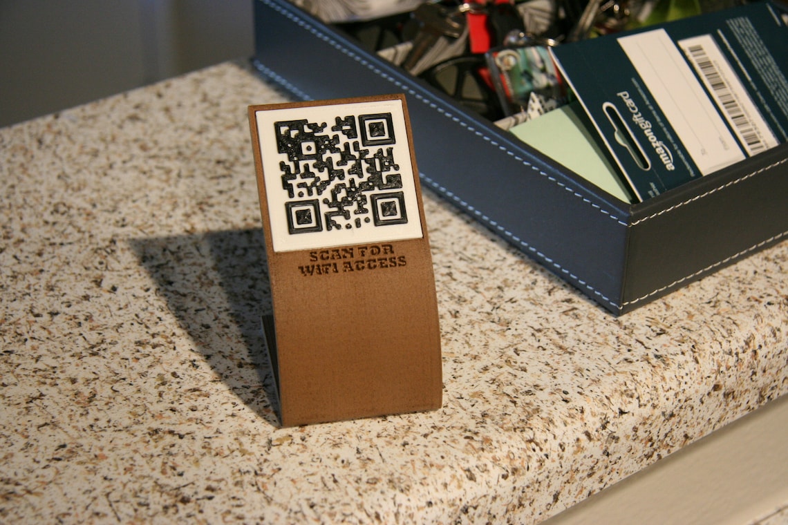 Wifi Password QR Code Stand | Etsy