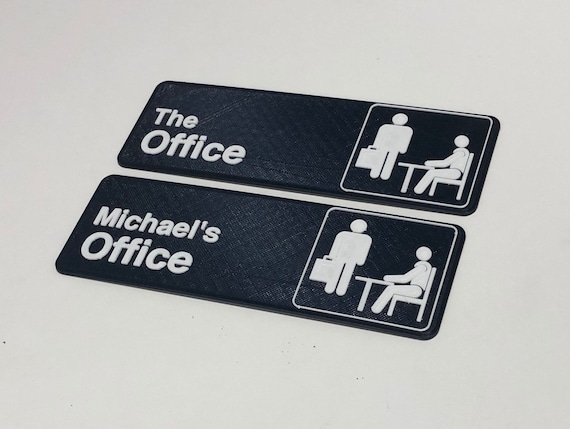 Customizable 3D Printed the Office Sign - Etsy