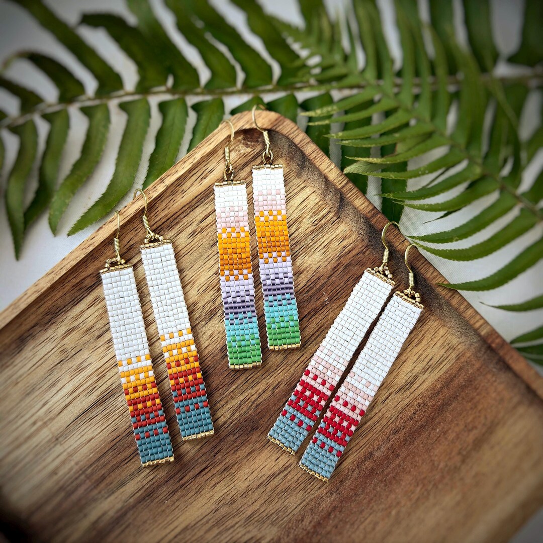Pixel Earrings - Etsy
