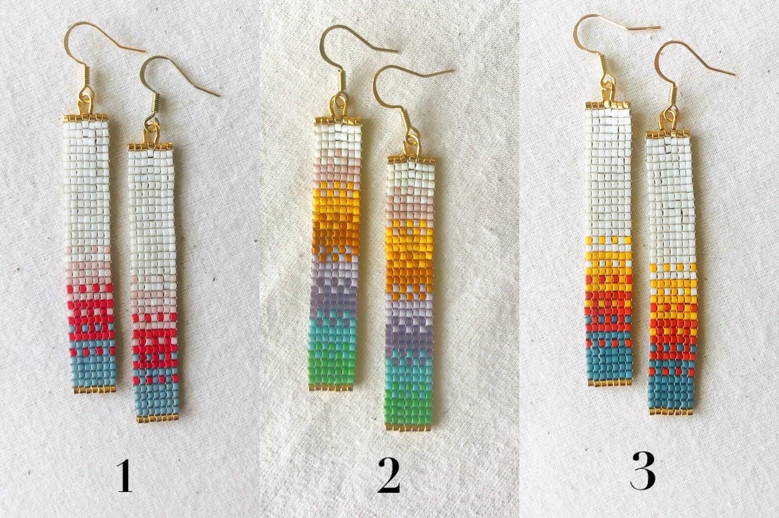 Pixel Earrings - Etsy