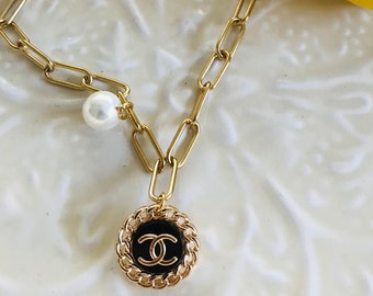 Etsy Chanel Button Necklace 2024 www.epicamlv