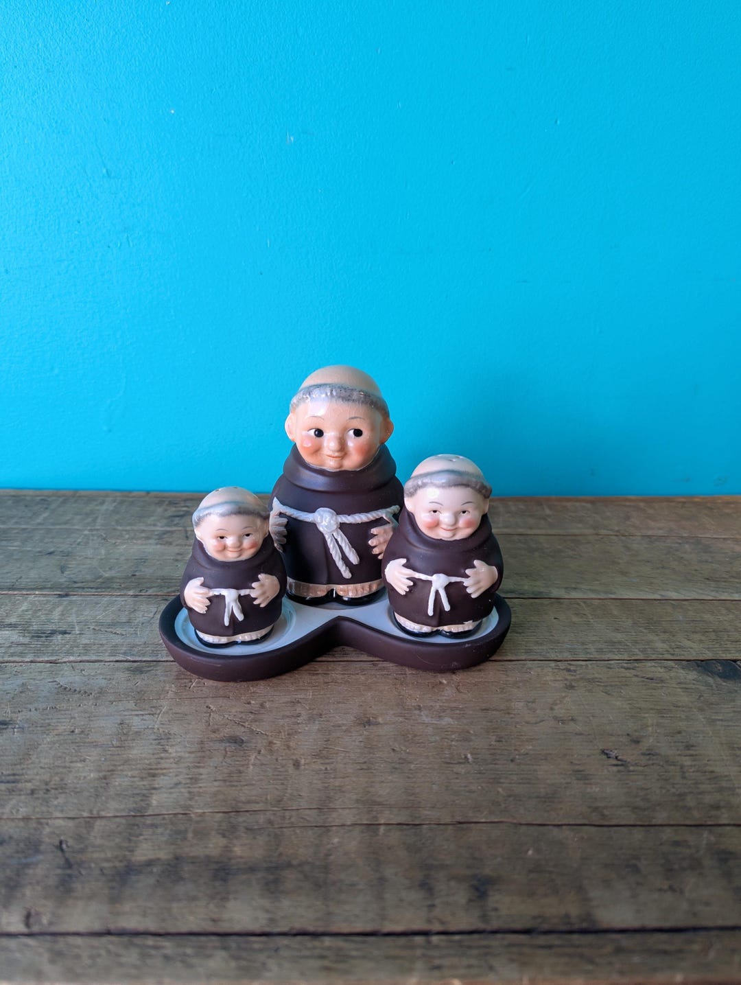 Monk Salt and Pepper and Condiment Set, Friar Tuck, Goebel Germany - Etsy