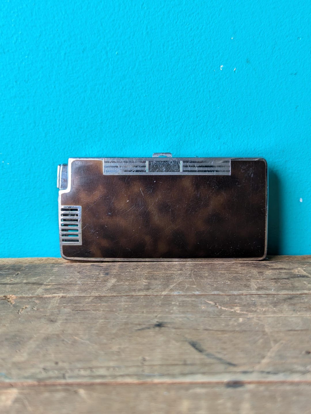 Midcentury Ronson Pal Lighter and Cigarette Case, Working Built in ...