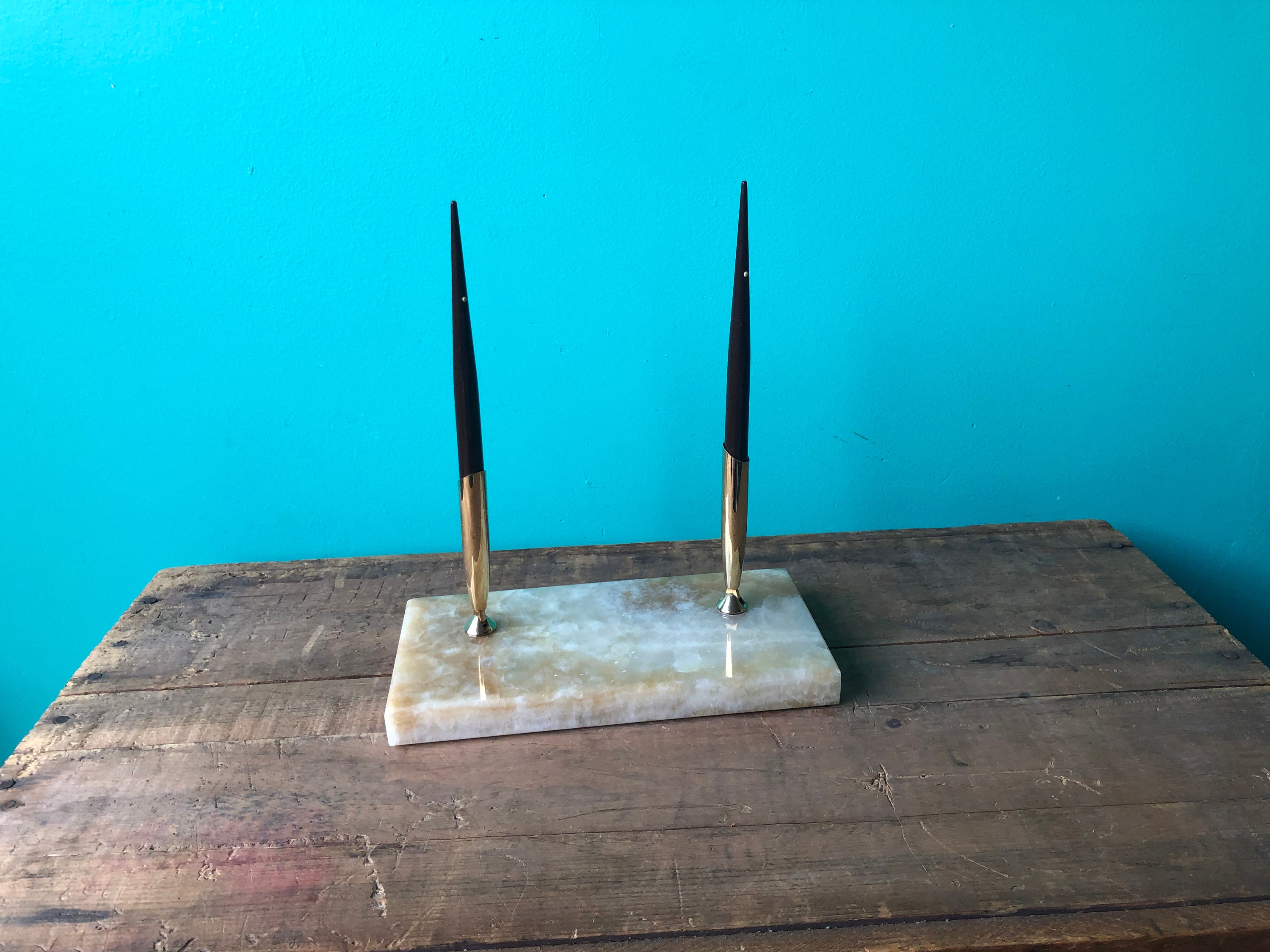 Sheaffer Marble Double Pen Stand