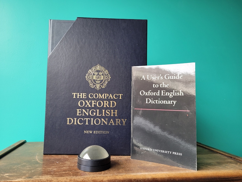 The Compact Oxford English Dictionary - Etsy