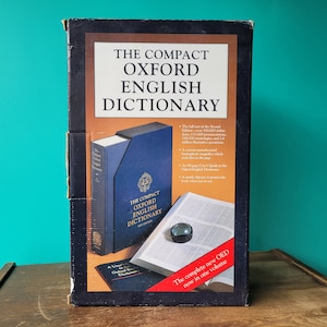 The Compact Oxford English Dictionary - Etsy