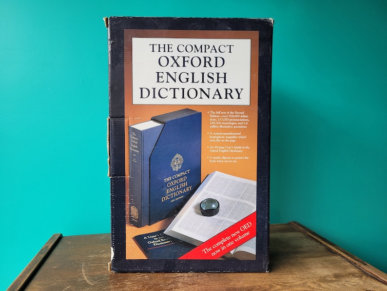 The Compact Oxford English Dictionary - Etsy