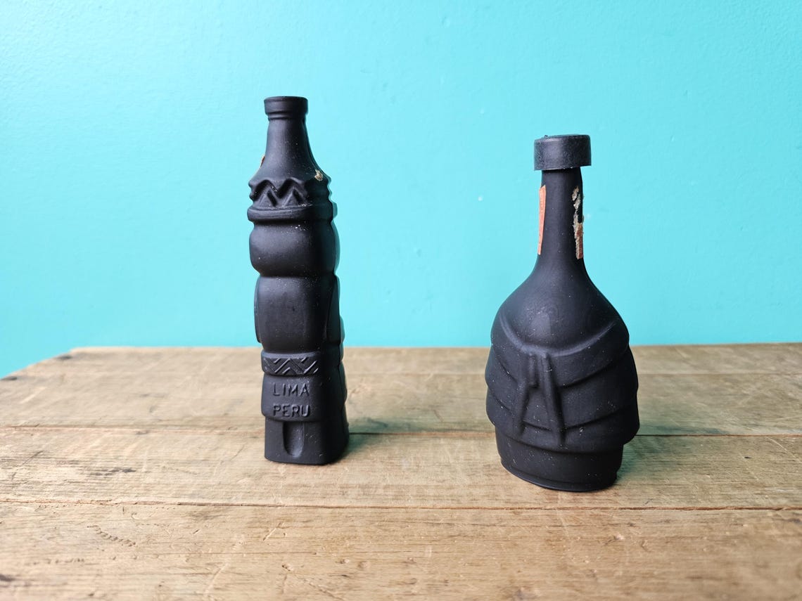 Vintage Ranuzzi Inca Pisco Miniature Bottles With Original Labels and ...