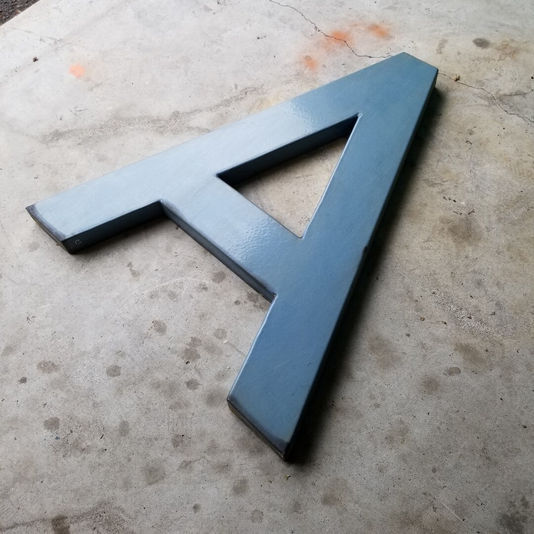 Giant Enameled Metal Signage Letter A - Etsy