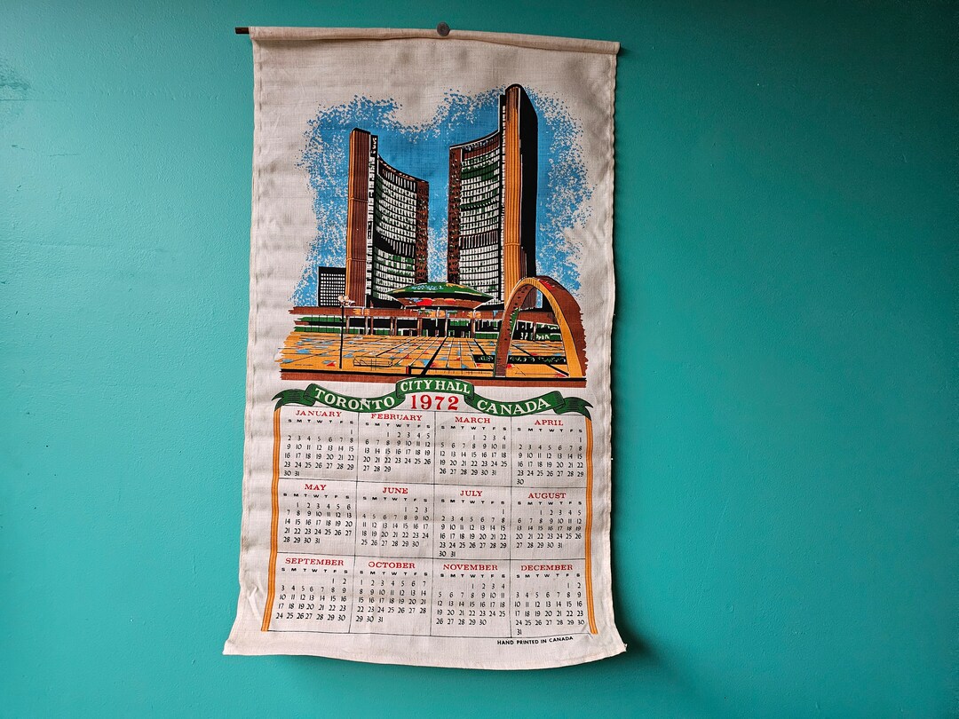Toronto City Hall 1972 Wall Calendar - Etsy