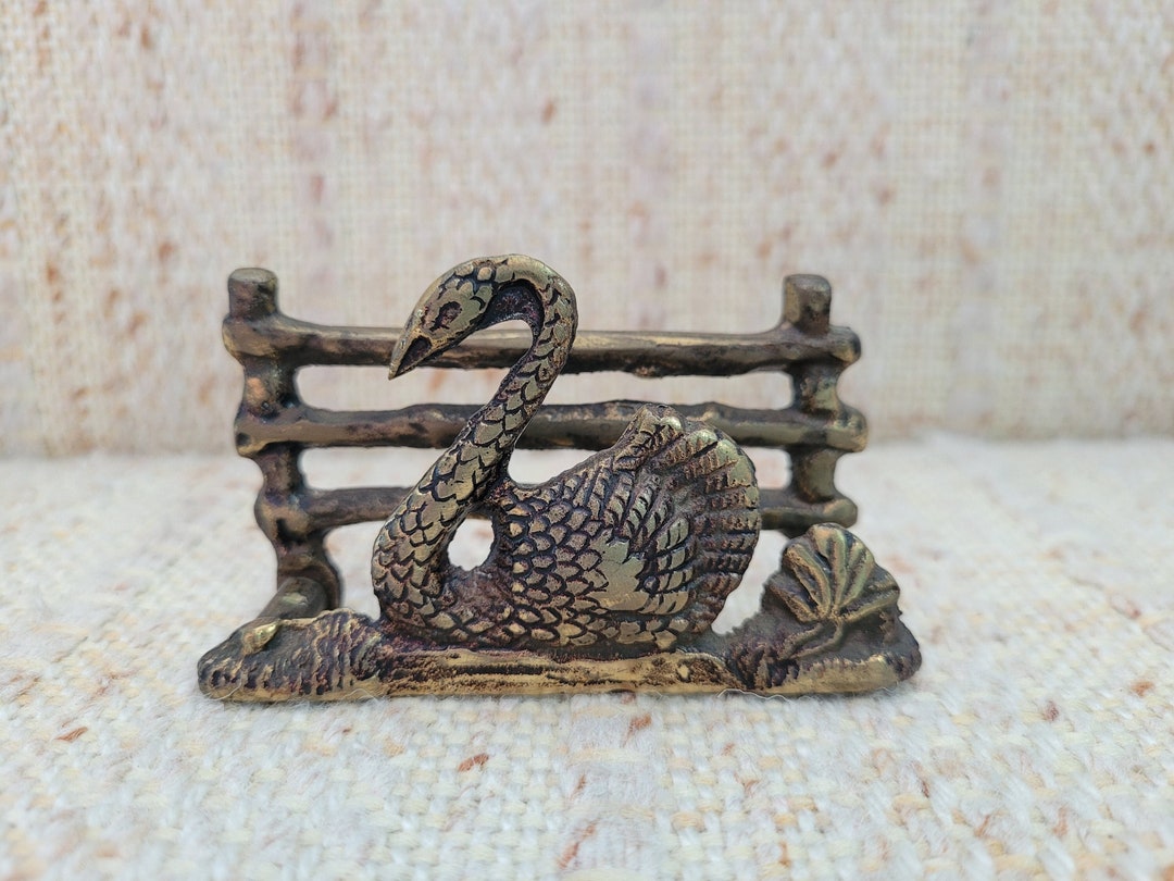 Vintage Brass Letter Holder - Etsy