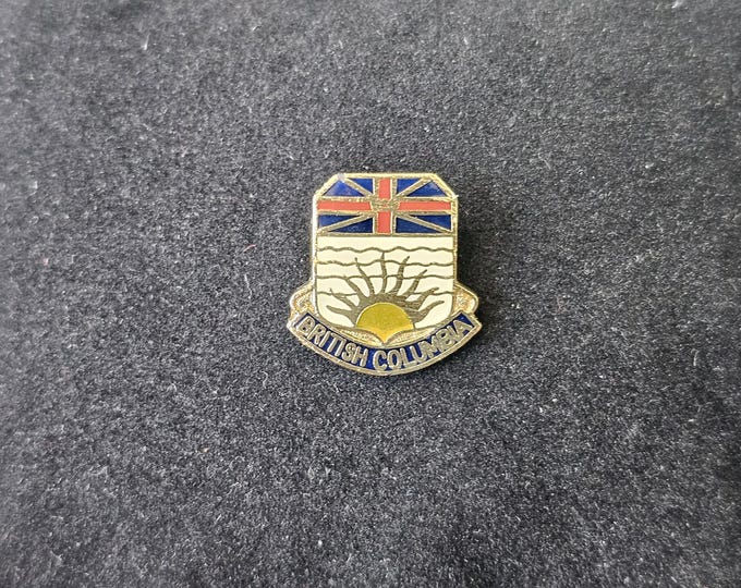 Classic-“british Columbia Provincial Shield” Lapel Pin - Etsy Canada