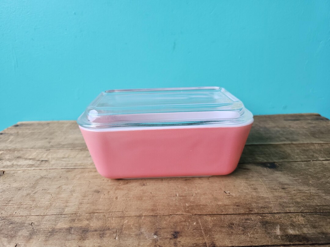 Pyrex Rectangular Pink Fridgie Fridge Dish 502c - Like New - Etsy