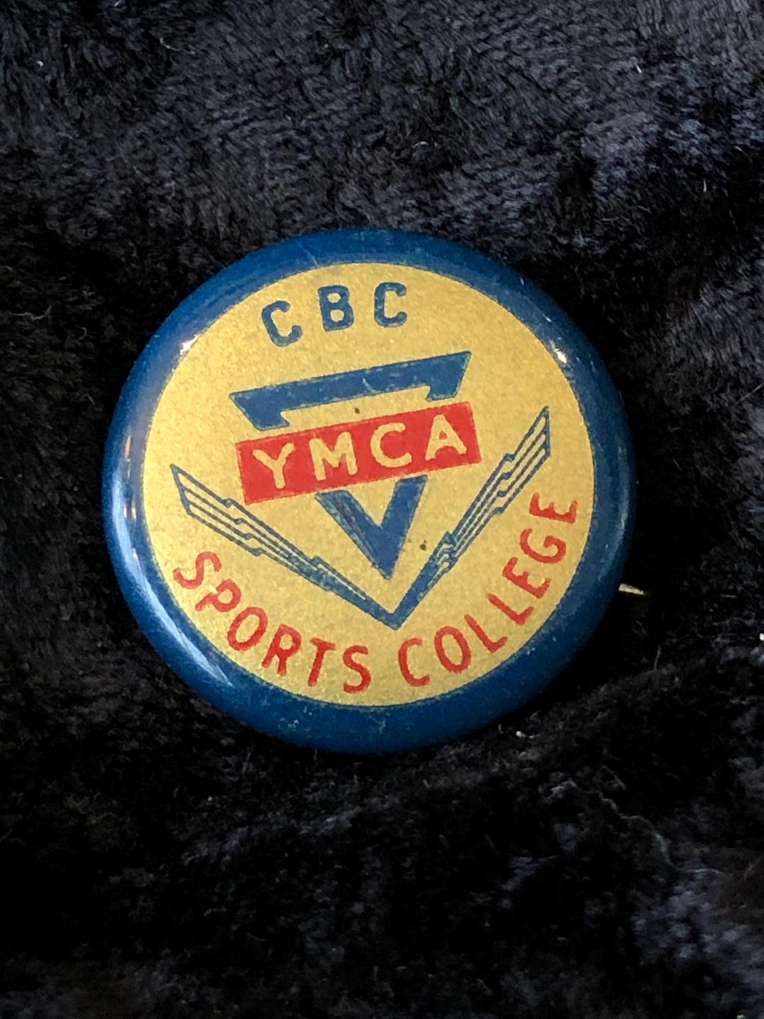Vintage YMCA Sports College and CBC Button, 1" - Etsy