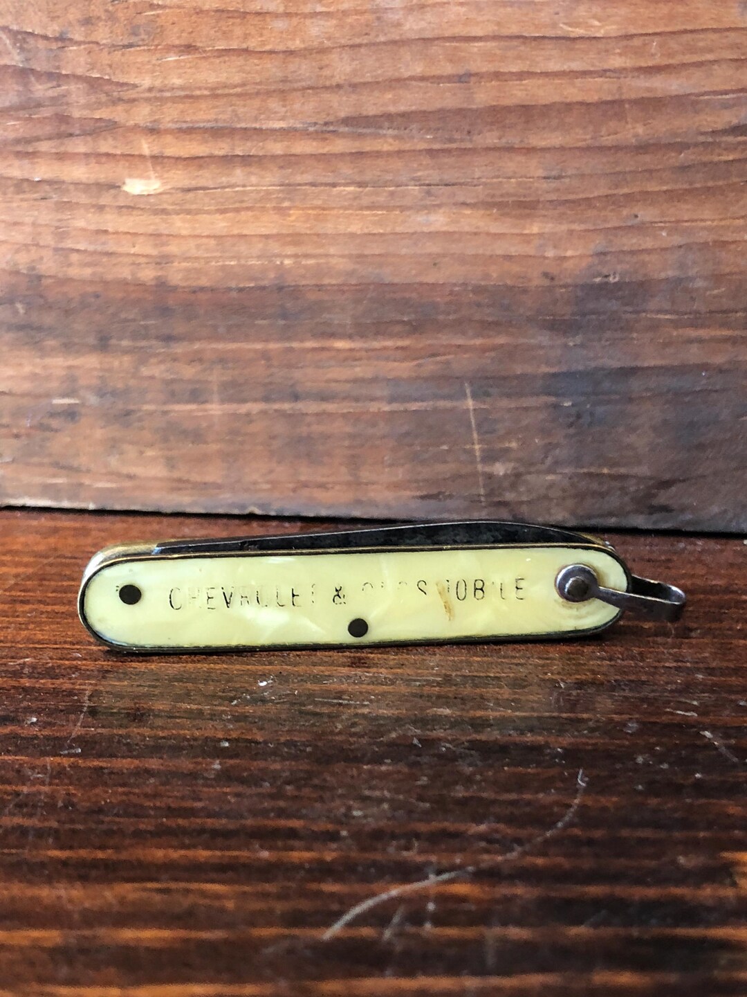 Chevrolet Oldsmobile Panamex Mini Pocket Knife, Single Blade, 2" X 1/4 ...