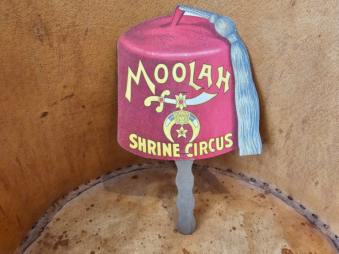 1950s Moolah Shrine Circus Paper Fan - Etsy