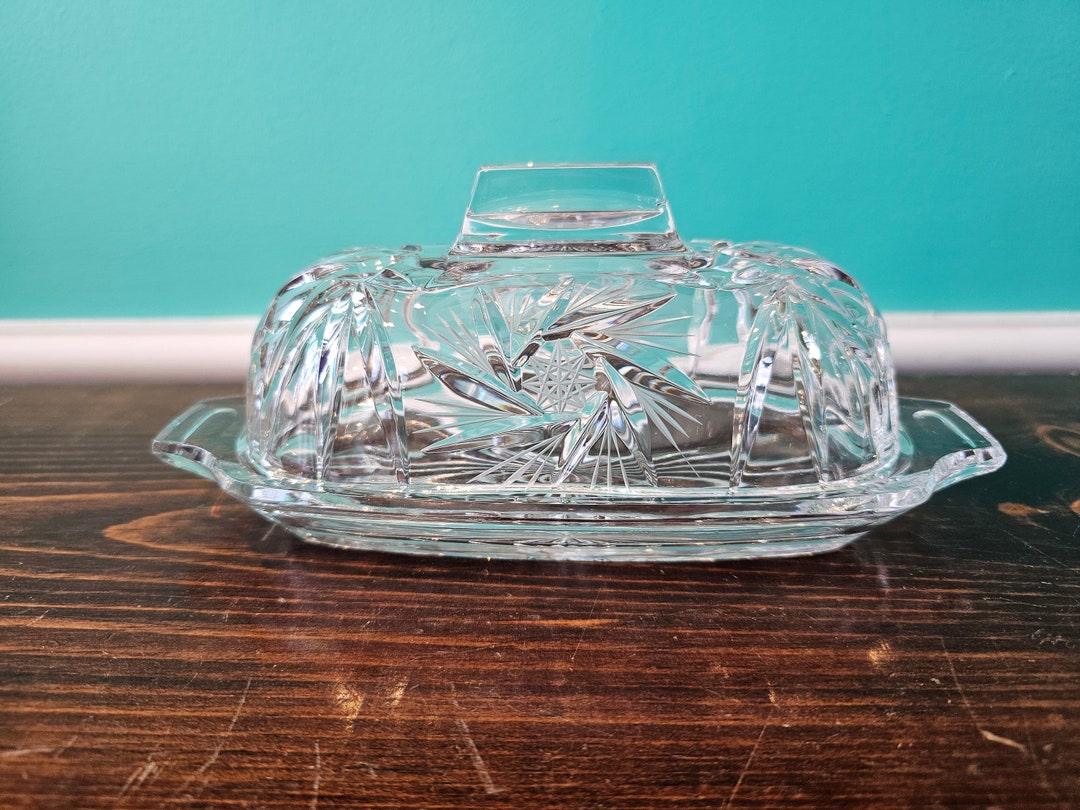 Vintage Simpsons Hand Cut Crystal Butter Dish - Etsy