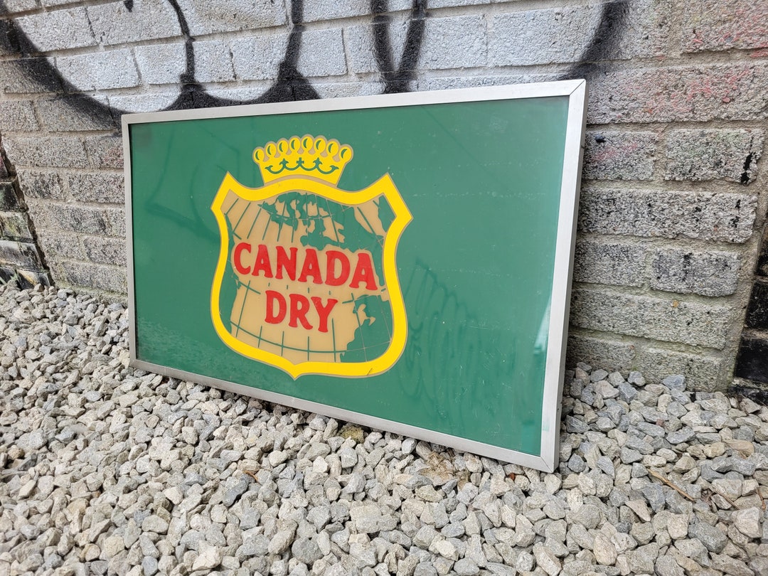 Vintage Canada Dry Sign Large Logo - Etsy