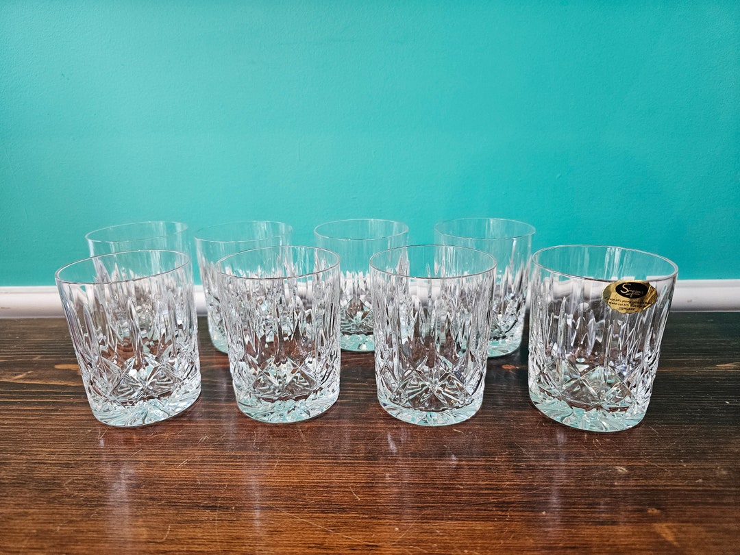 Vintage Simpsons Hand Cut Crystal 8 Piece Water Glass Set - Etsy