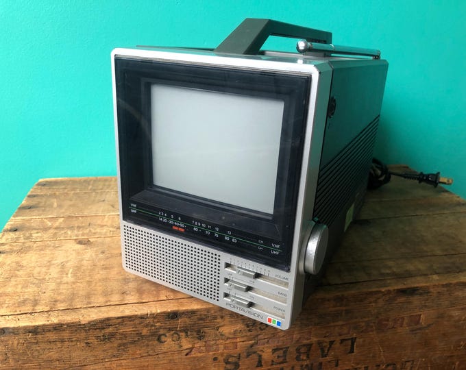 1983 Working Portable TV, Realistic Portavision Model 16-106, 5" Screen ...