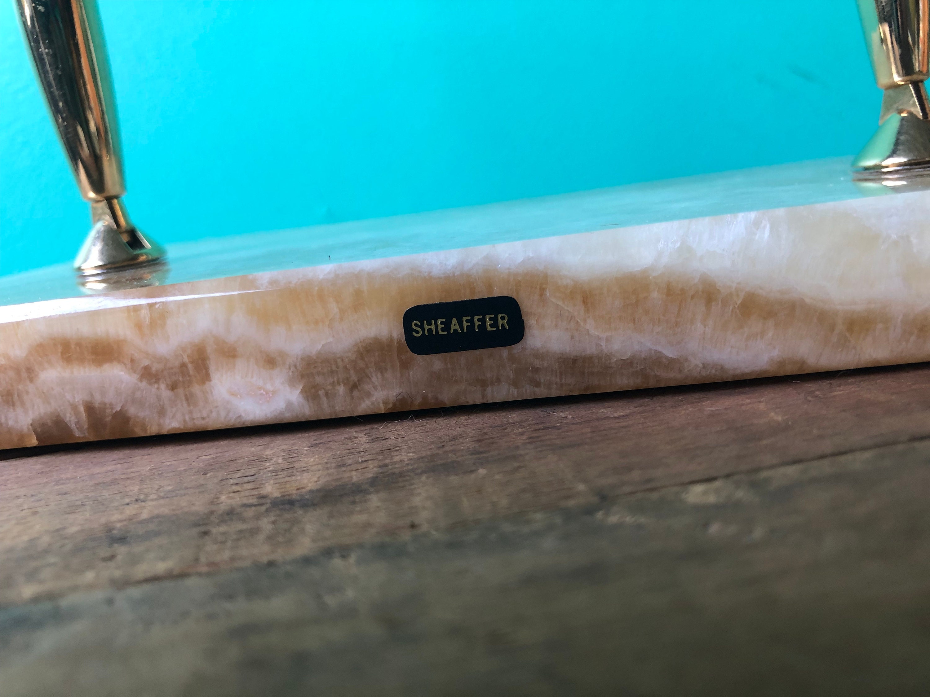 Sheaffer Marble Double Pen Stand