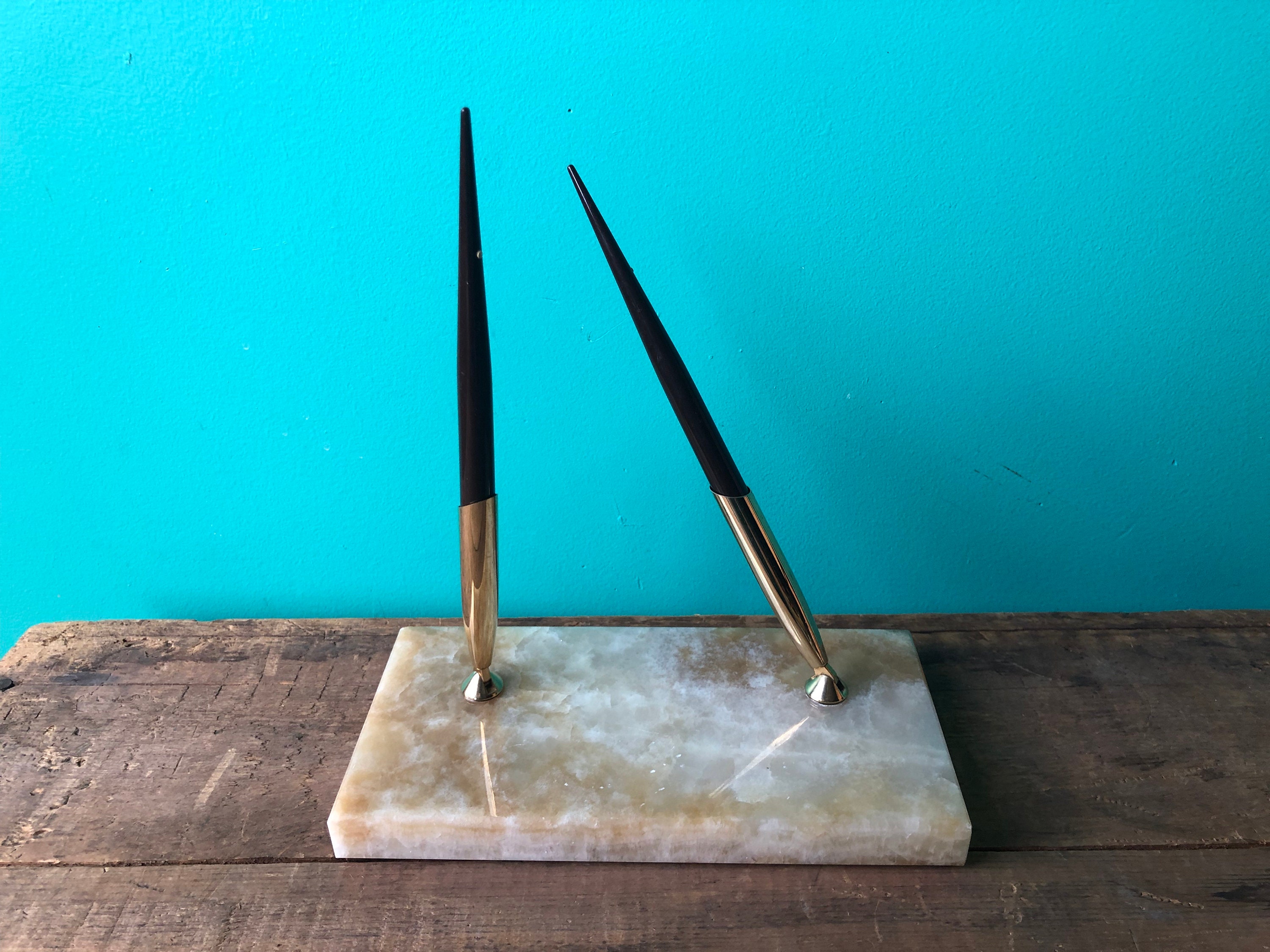 Sheaffer Marble Double Pen Stand